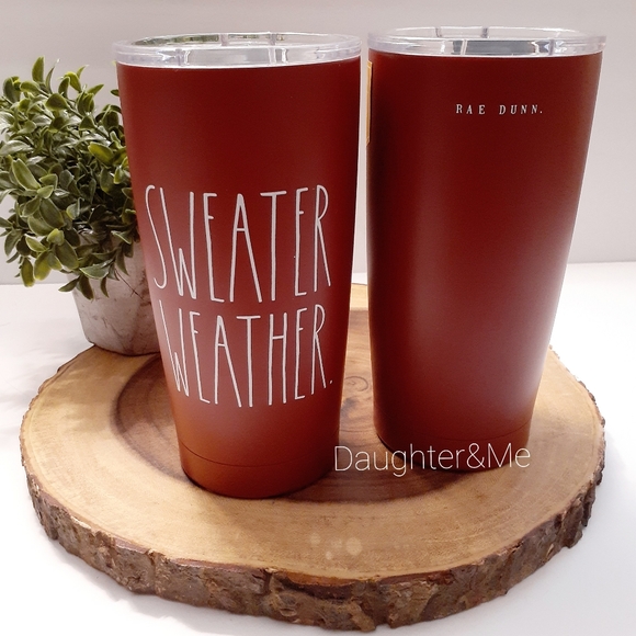 Rae Dunn | Dining | Rae Dunn Sweater Weather Stainless Steel Tumbler ...
